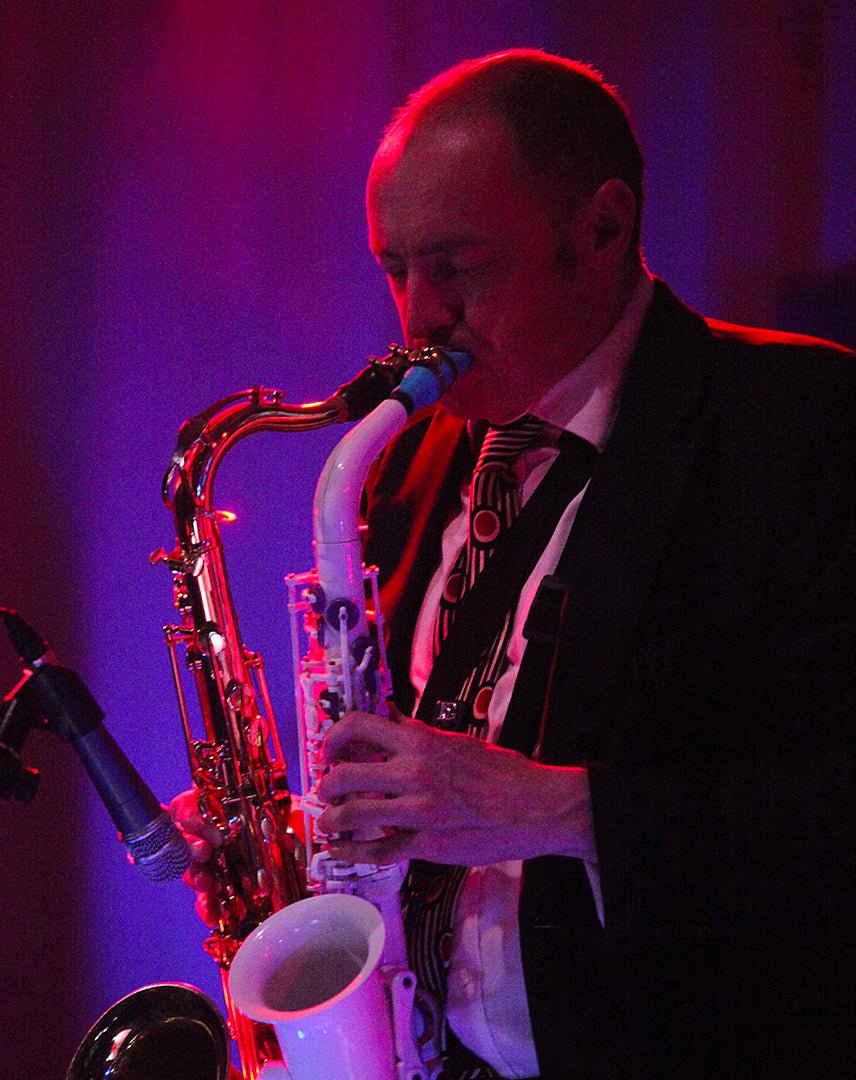 Terry Edwards saxophoniste de PJ Harvey joue les becs saxophone Syos